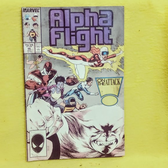 Marvel | Art | Marvel Alpha Flight No48 Jul 987 On The Attack | Poshmark